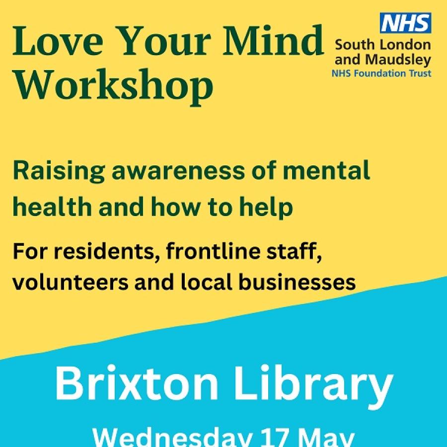 Love Your Mind Workshop Lambeth Council
